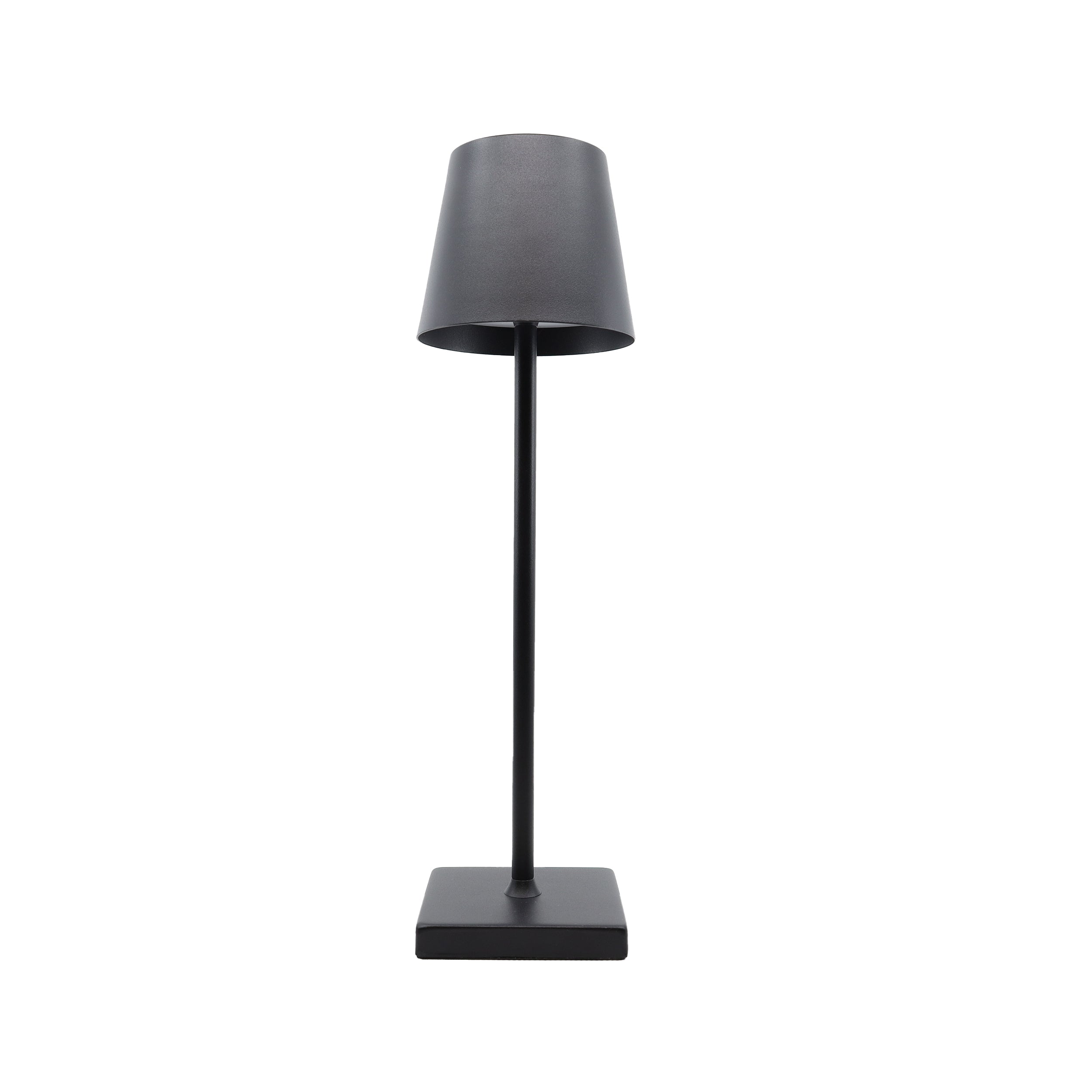 Beam Column Rechargeable Table Lamp - Black | Multi-Height LED Lamp wi ...