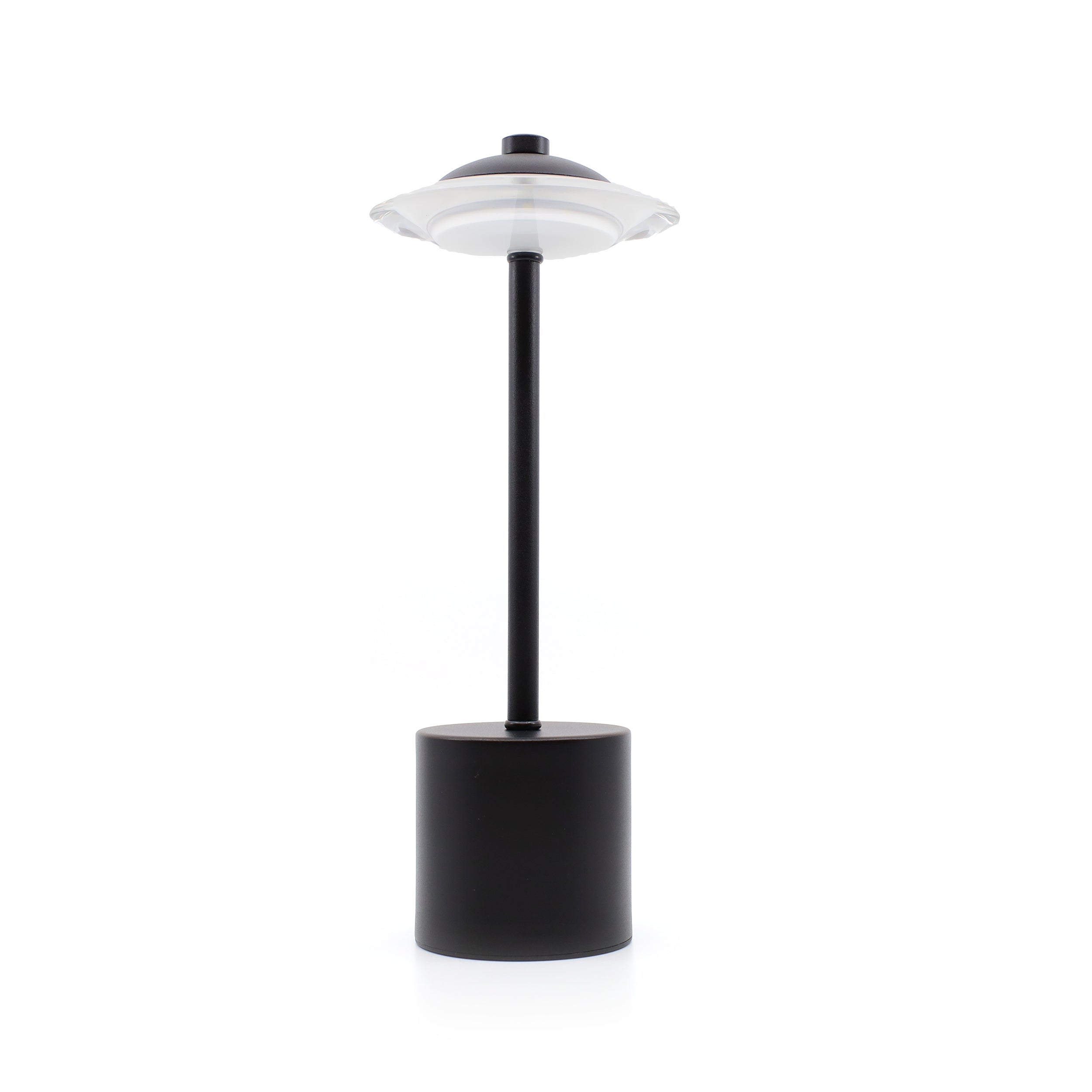 Glow Spaceship Rechargeable Table Lamp - Black | Futuristic LED Lighti ...